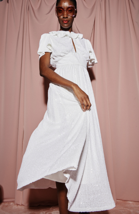 Celia B Champagne Sequin Dress – REMY Creations